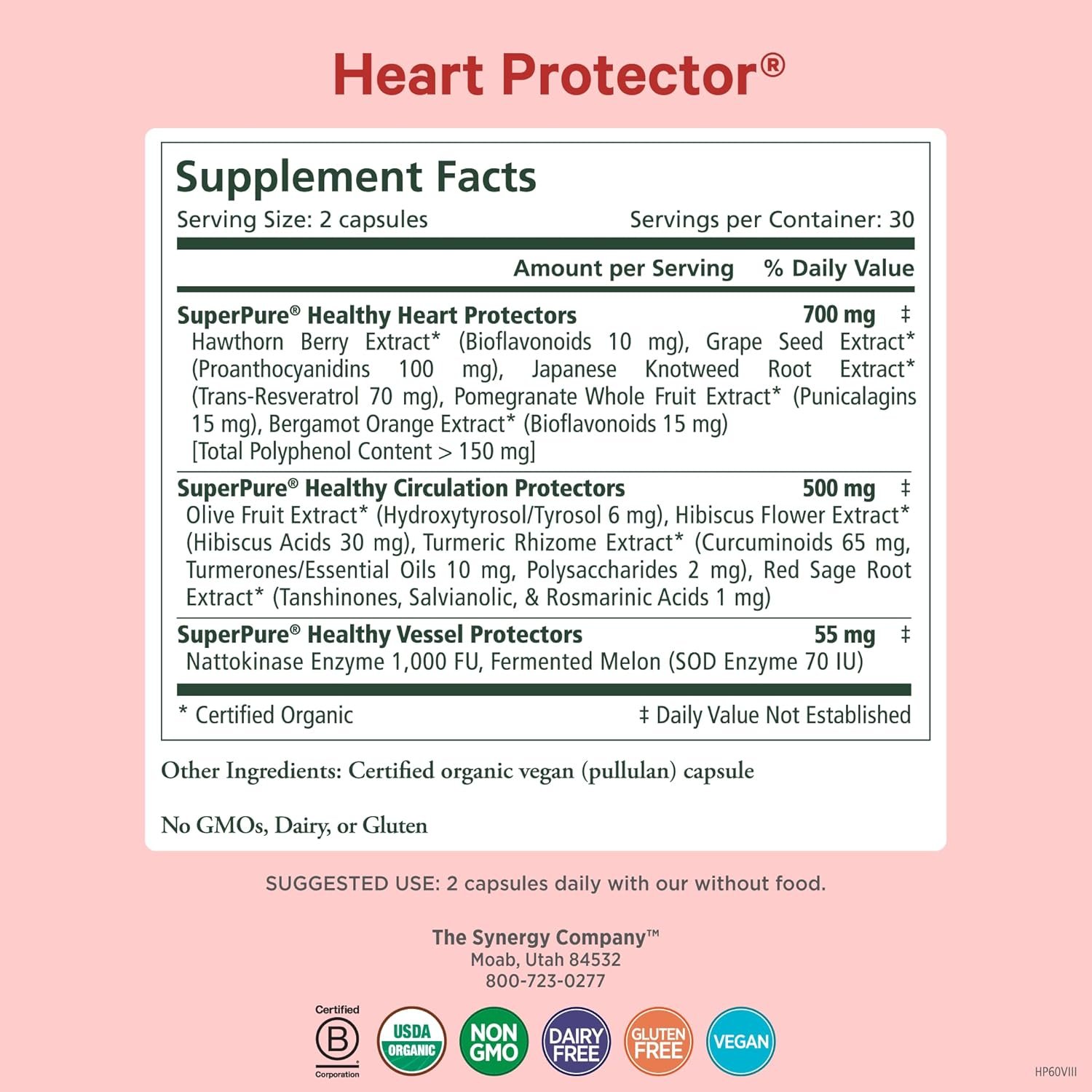 PURE SYNERGY Heart Protector Review - One Stop Supplements
